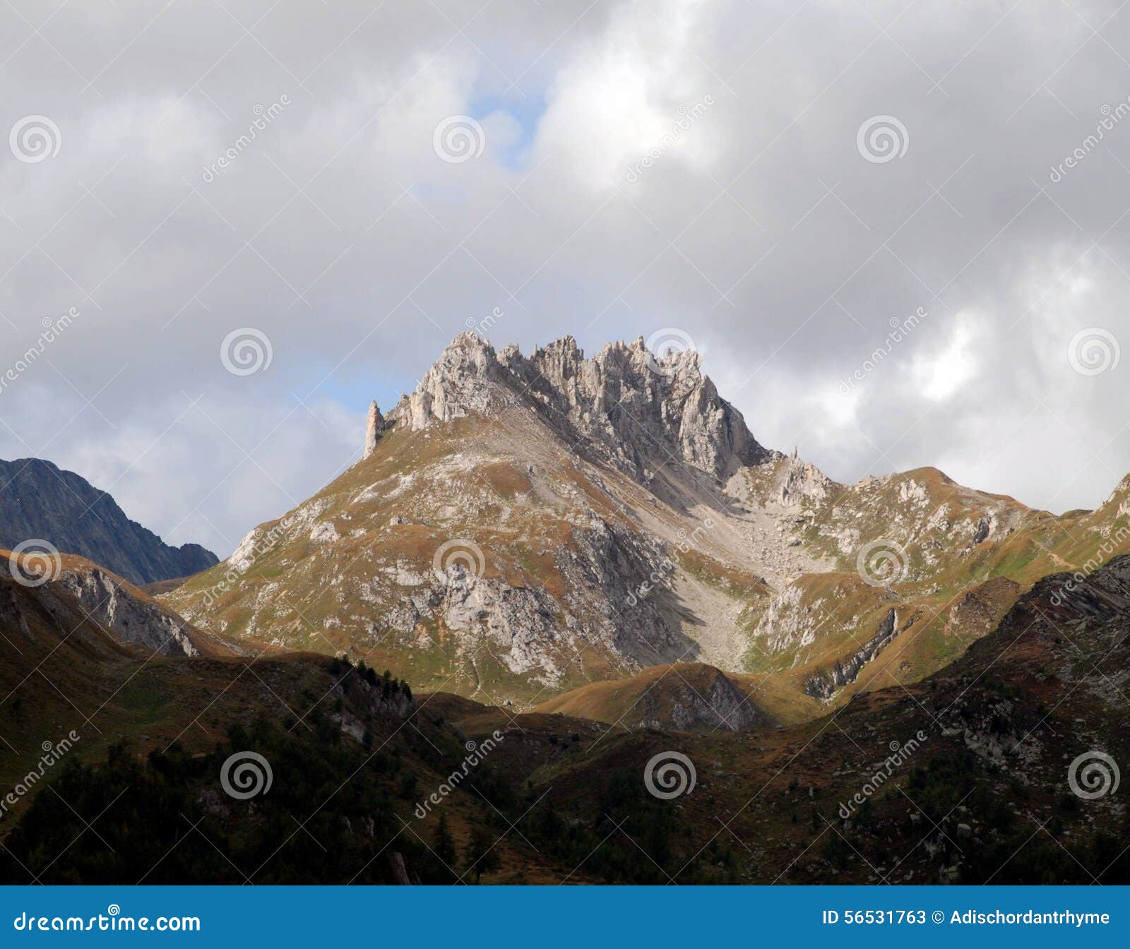 Dolomitic Peaks stock image. Image of crown, geology - 56531763
