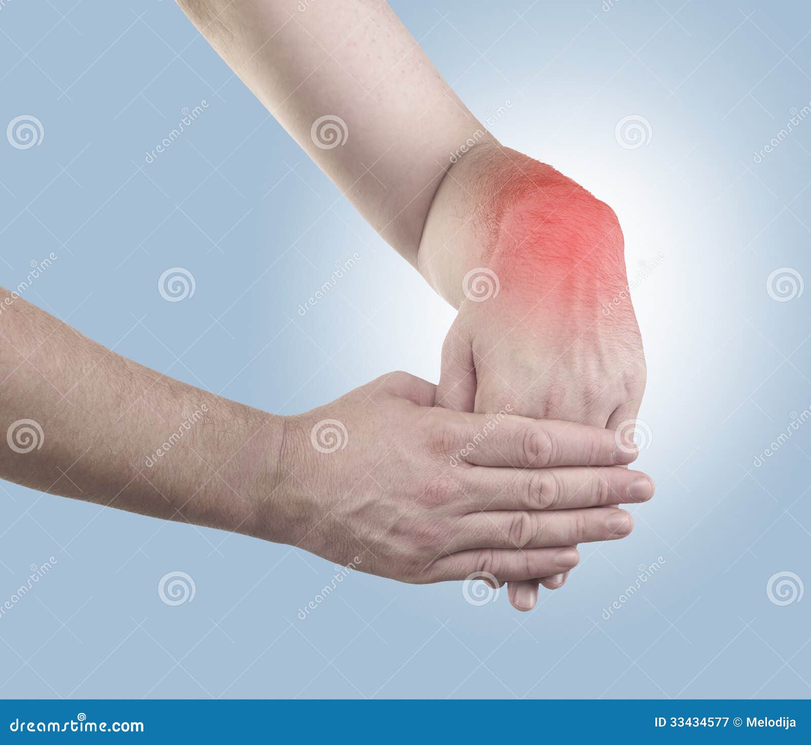 Dolore in Un Polso Dell'uomo Immagine Stock - Immagine di ripetuto ...