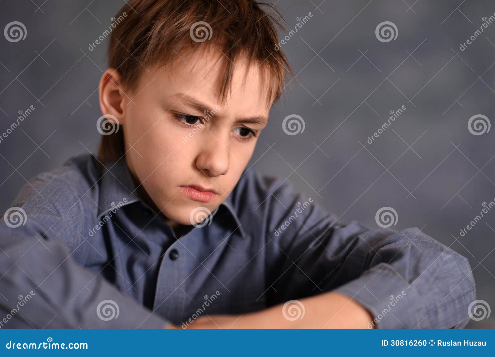 Dolorous little boy stock photo. Image of background - 30816260