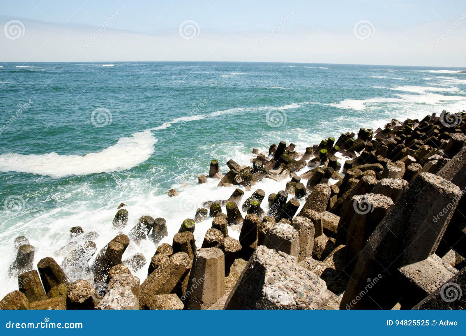 Dolos, Concrete Block Geometric Shape At Sea Royalty-Free Stock Image ...