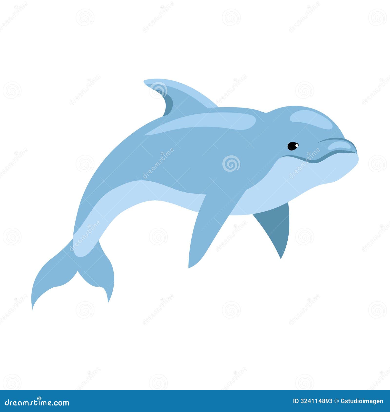 Dolphin Animal Cartoon Illustration | CartoonDealer.com #40889575