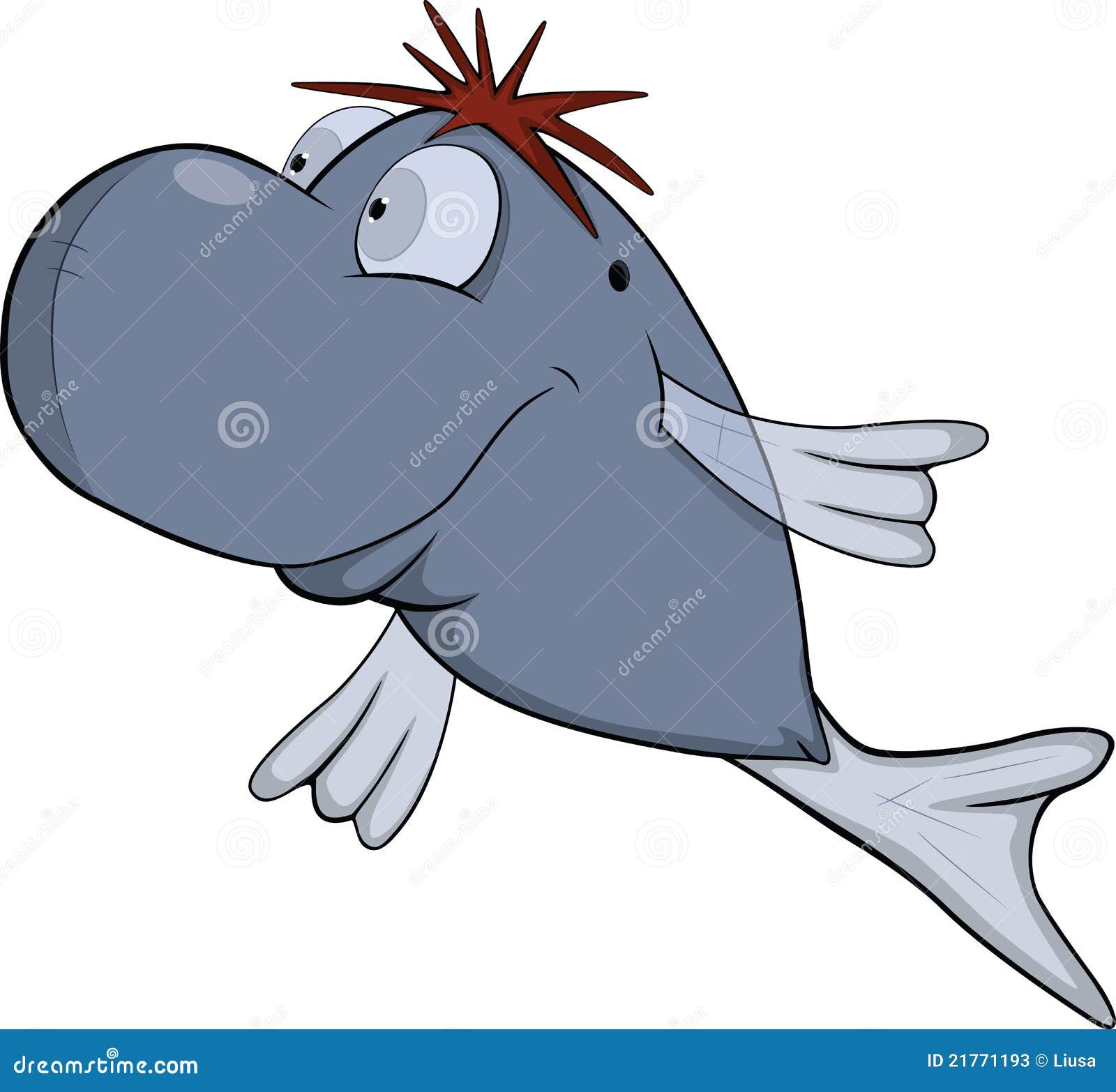 Dolphin. Cartoon stock vector. Illustration of dolphin - 21771193