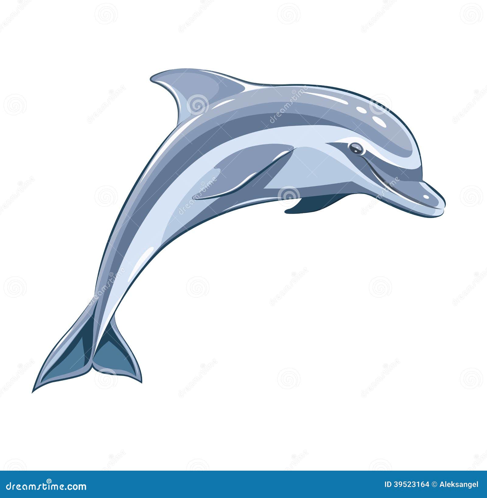 Dolphin stock illustration. Illustration of dolphin, jump - 39523164