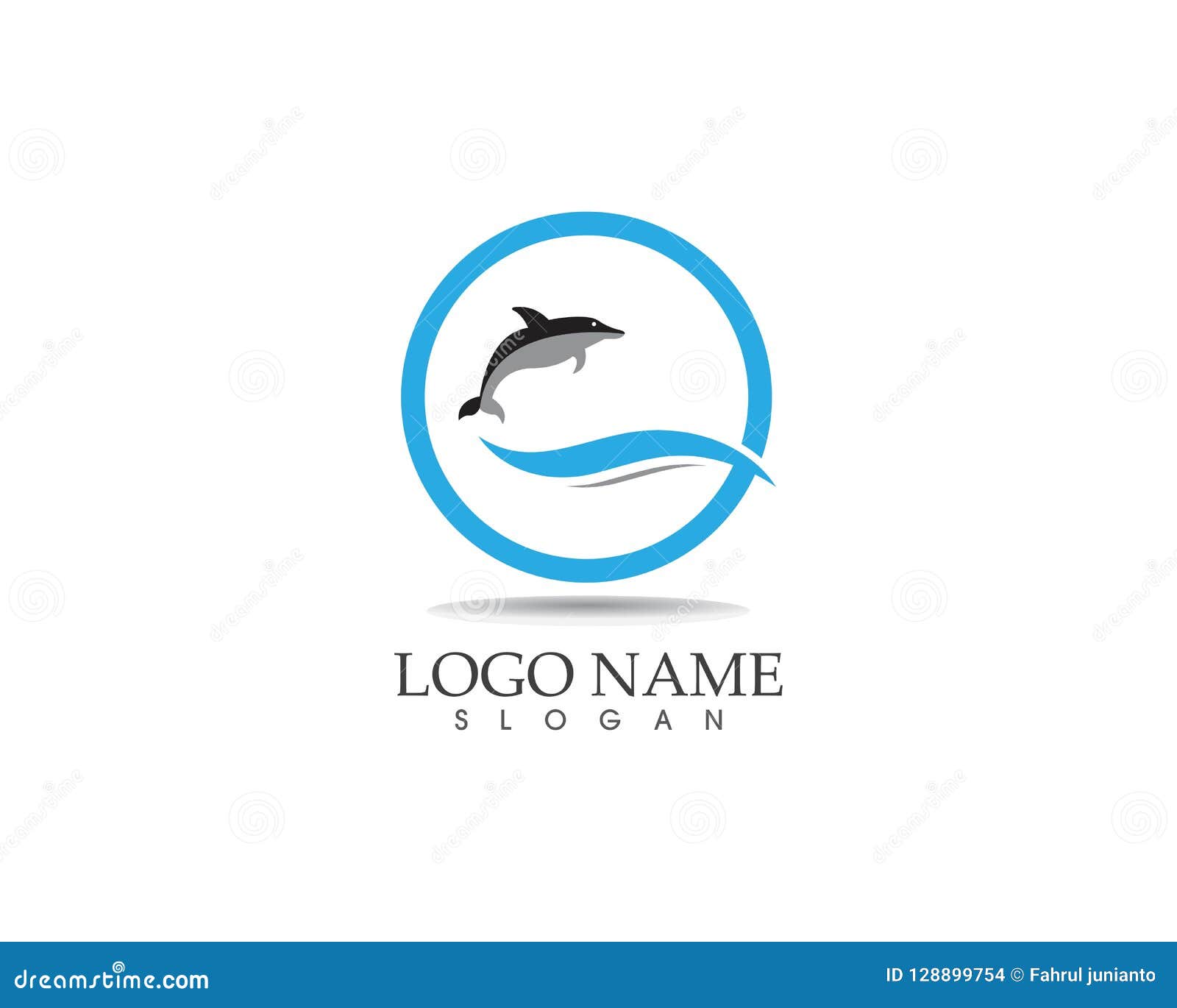 Dolphin Fish Logo Vector Template Stock Vector - Illustration of shape ...