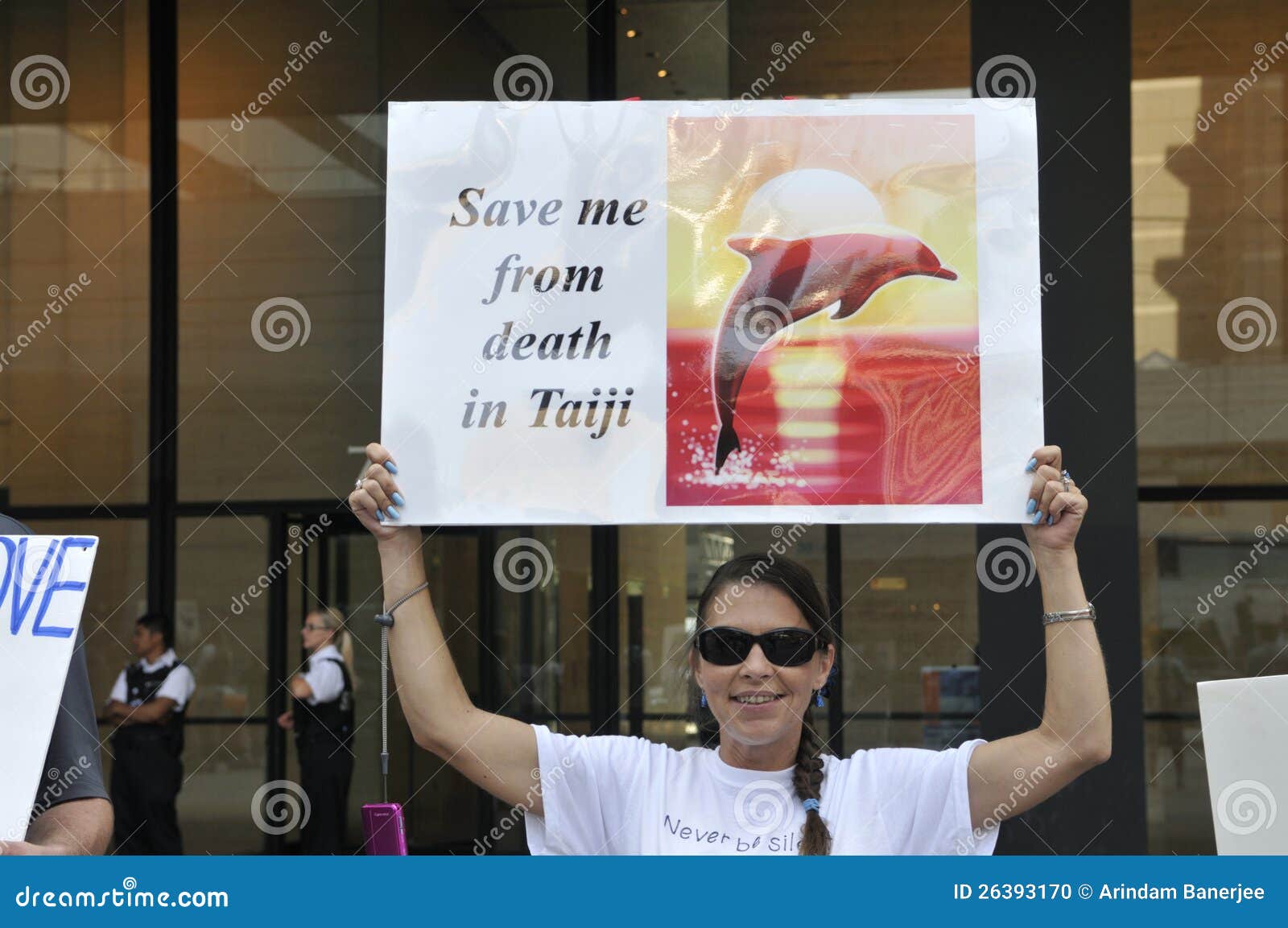 Dolphin hunting protest. editorial image. Image of gathered - 26393170