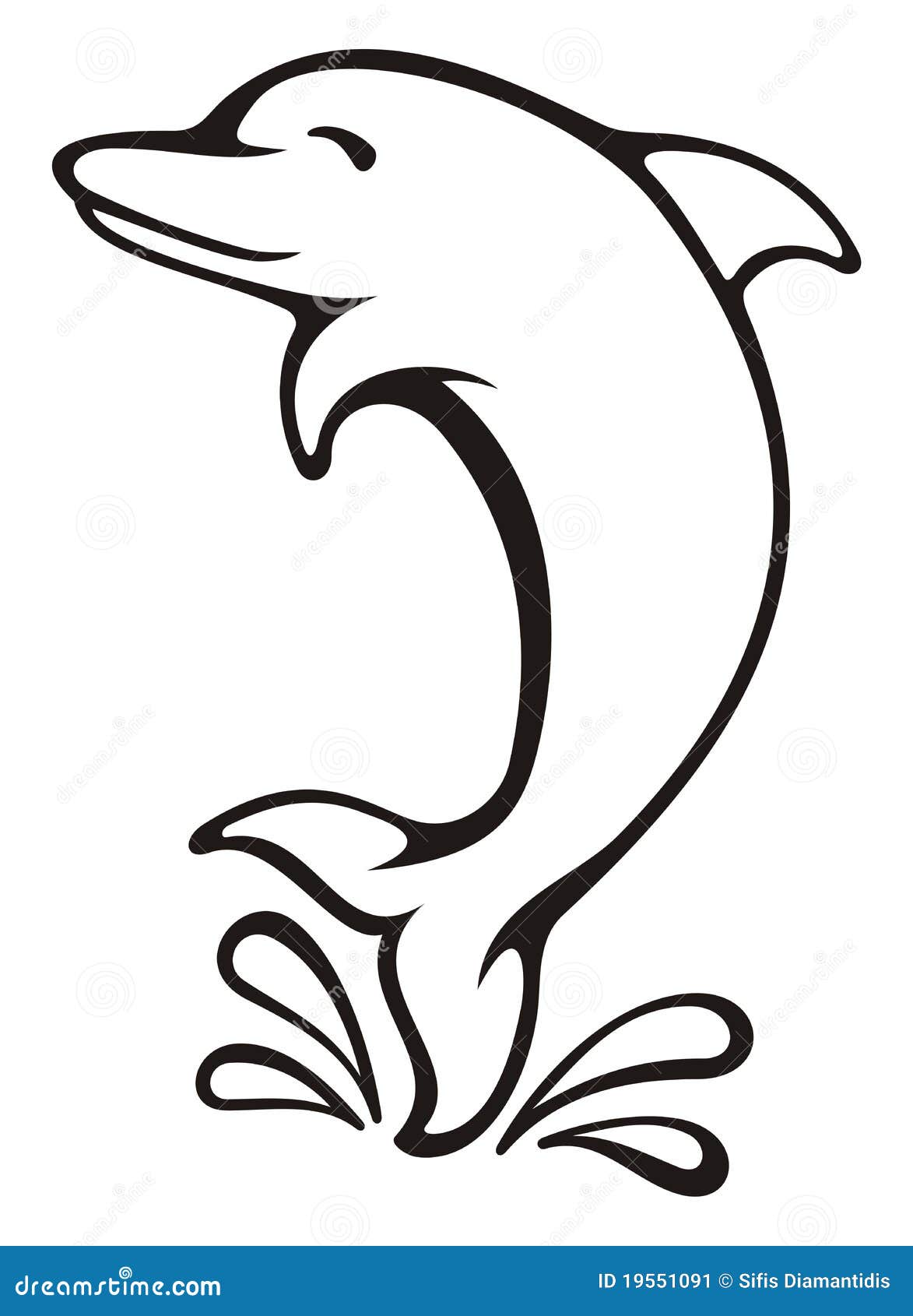 Dolphin icon stock vector. Illustration of black, cute - 19551091