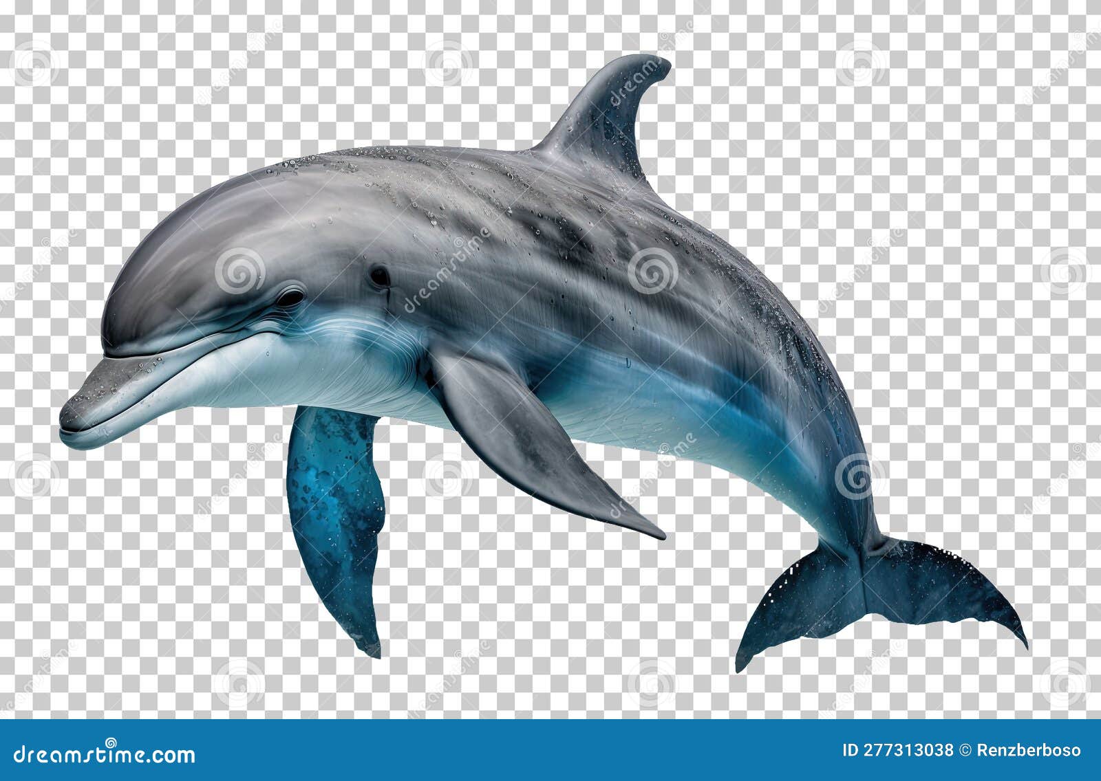 Dolphin Isolated on Transparent Background PNG Stock Photo ...