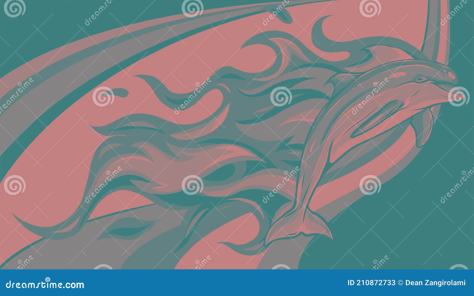 Dolphin Jumping Fire Stock Illustrations – 7 Dolphin Jumping Fire Stock ...