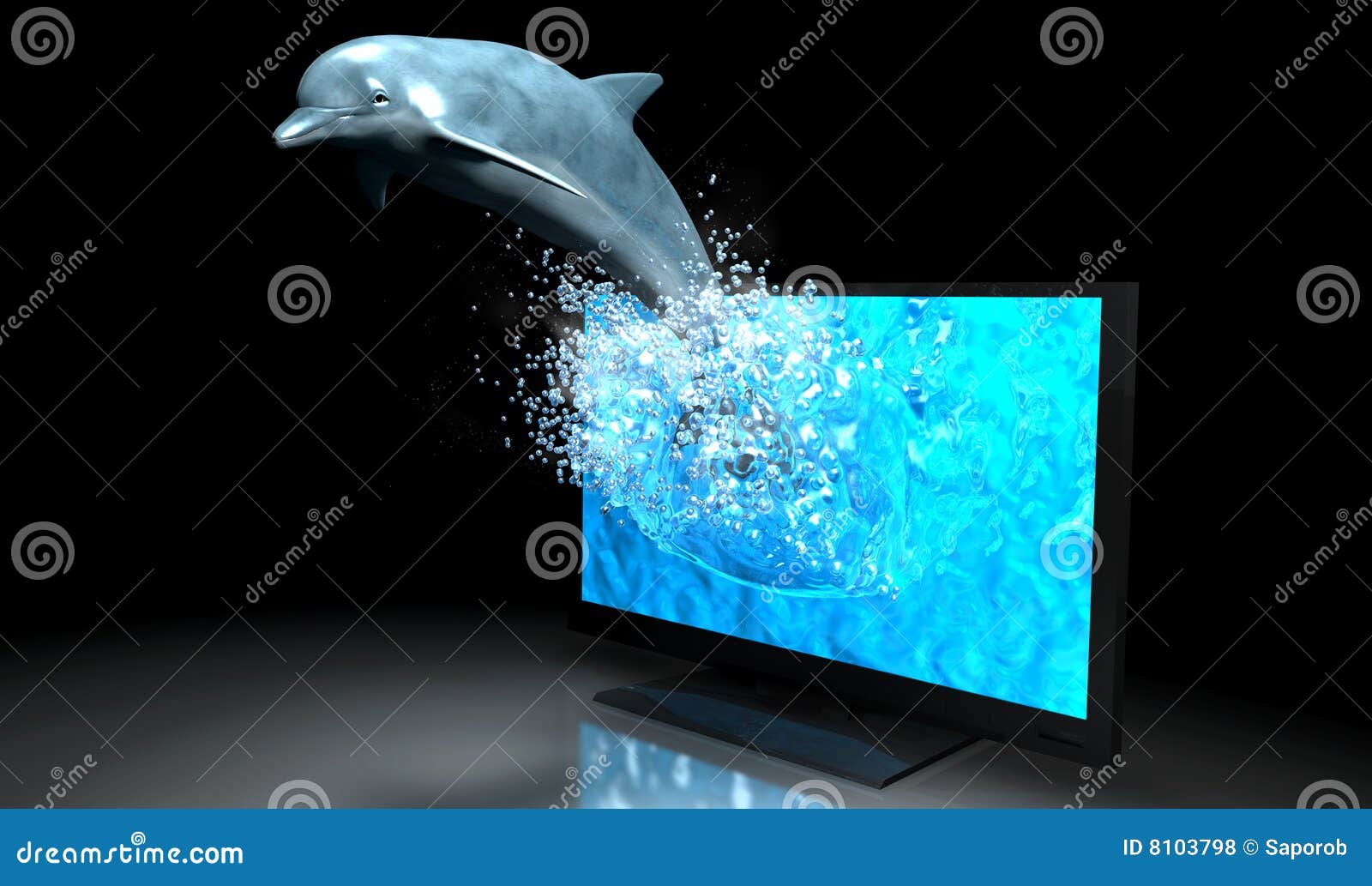Dolphin from Laptops stock illustration. Illustration of creature - 8103798