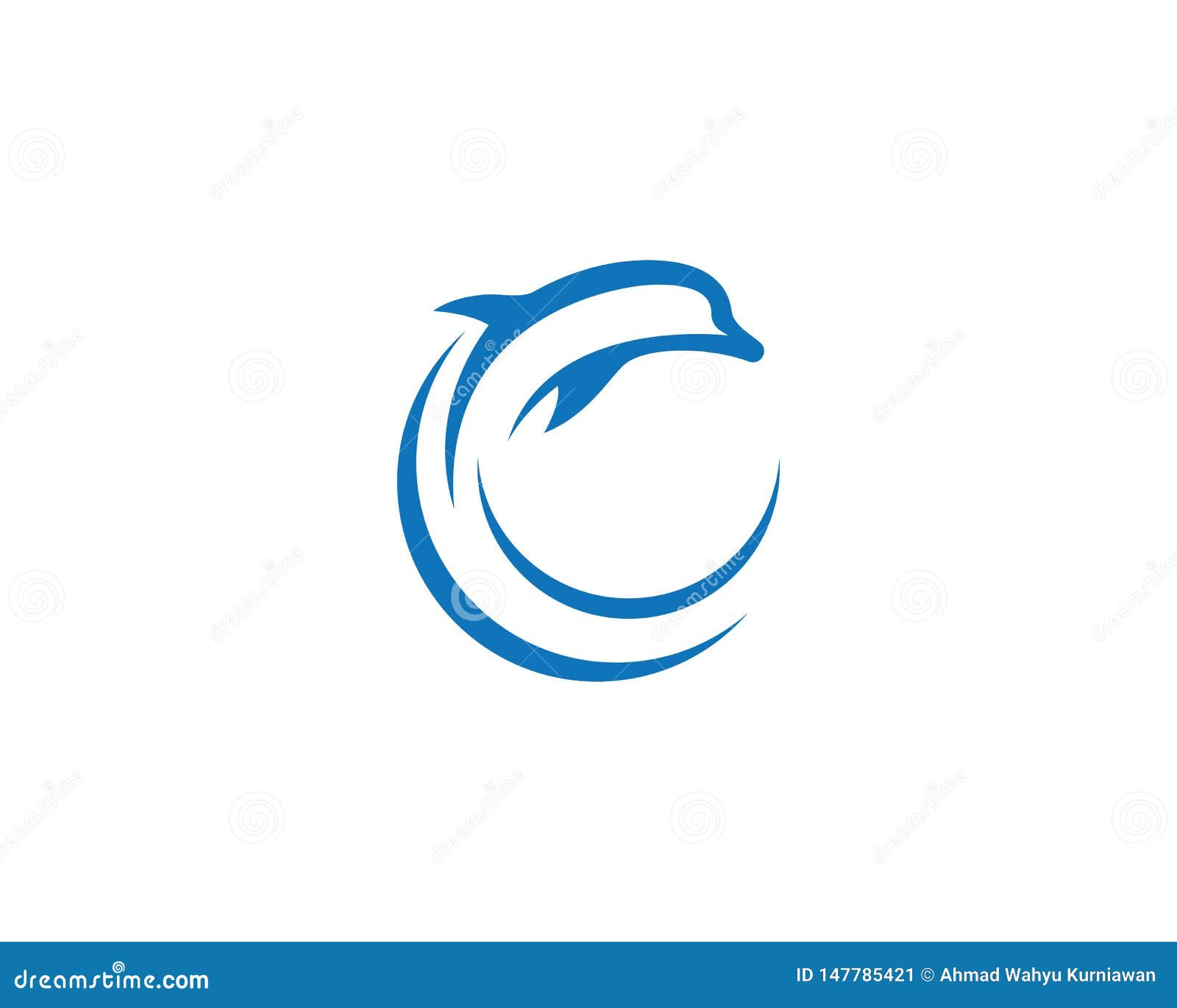 Dolphin logo icon vector stock vector. Illustration of isolated - 147785421