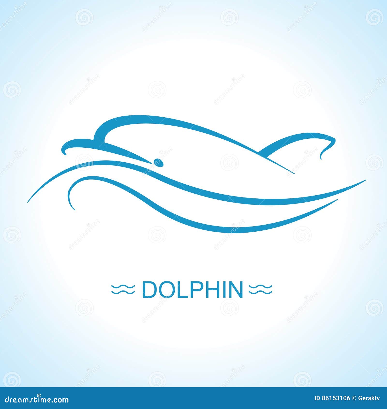 Dolphin Logo.Vector Flat Illustration for Design Stock Vector ...