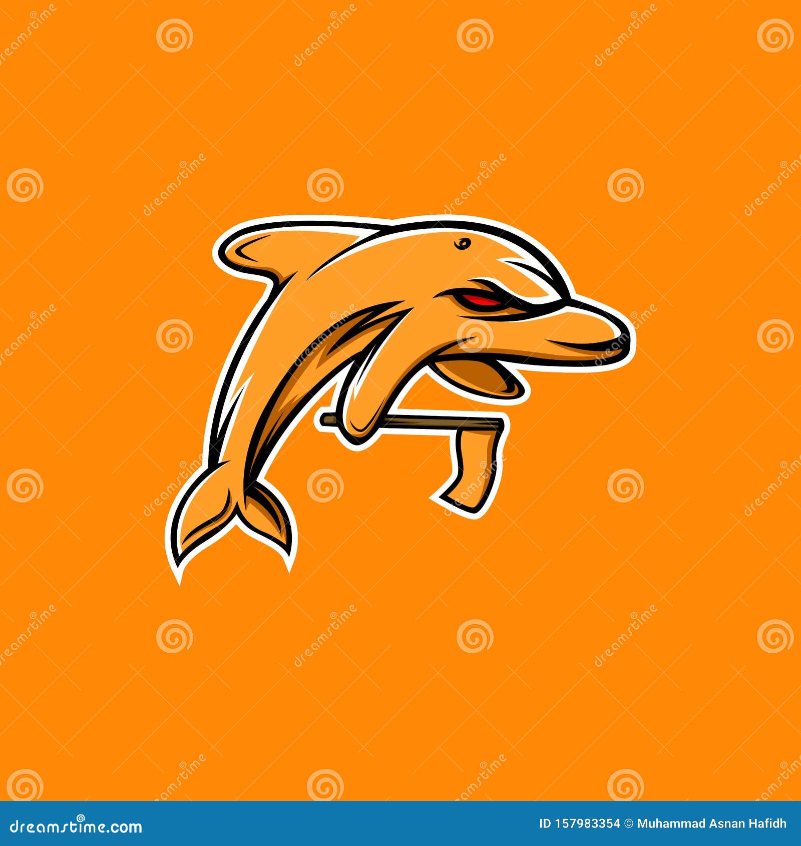 Orange Dolphin Jumping: Realism Wall Art By Meredith Marsone And Dan ...