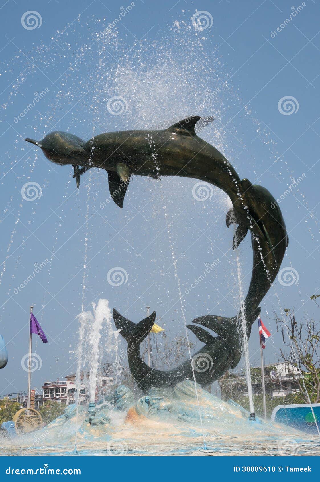 Dolphin Structure Next To The Salt Marshes In Fedderwardersiel At The ...