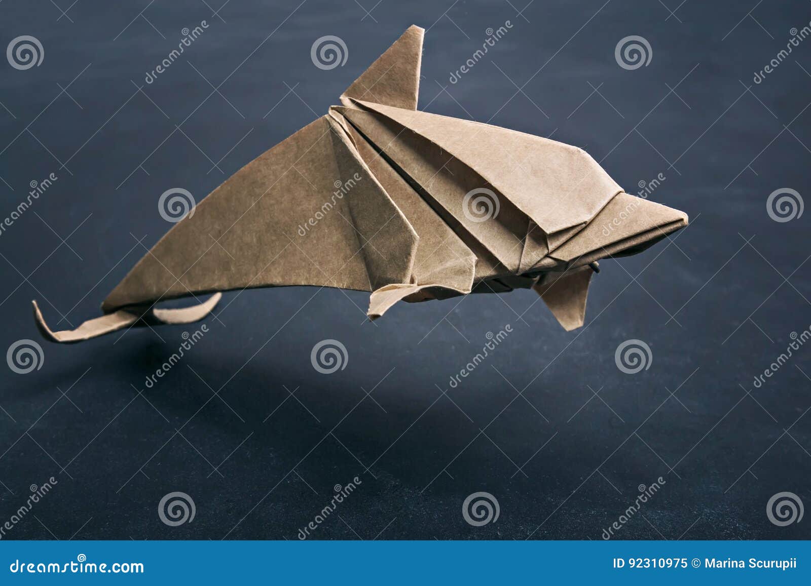 Dolphin Origami Of Paper Stock Photography | CartoonDealer.com #92638436