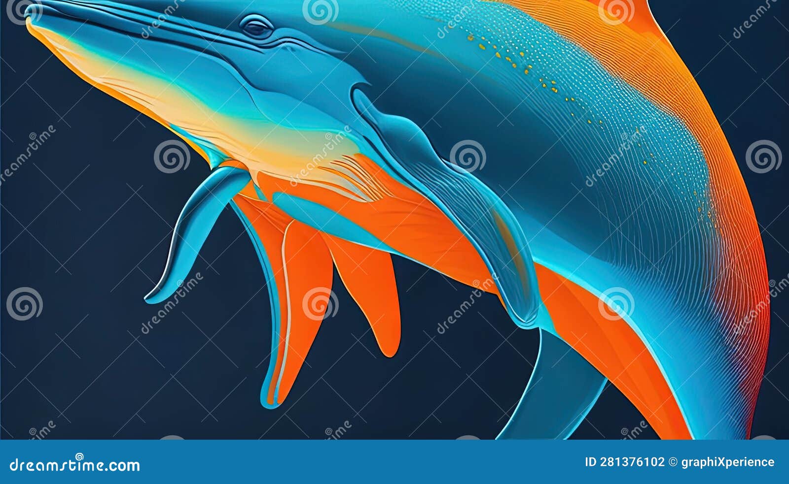 Dolphin Pop Dreamscape stock illustration. Illustration of tools ...