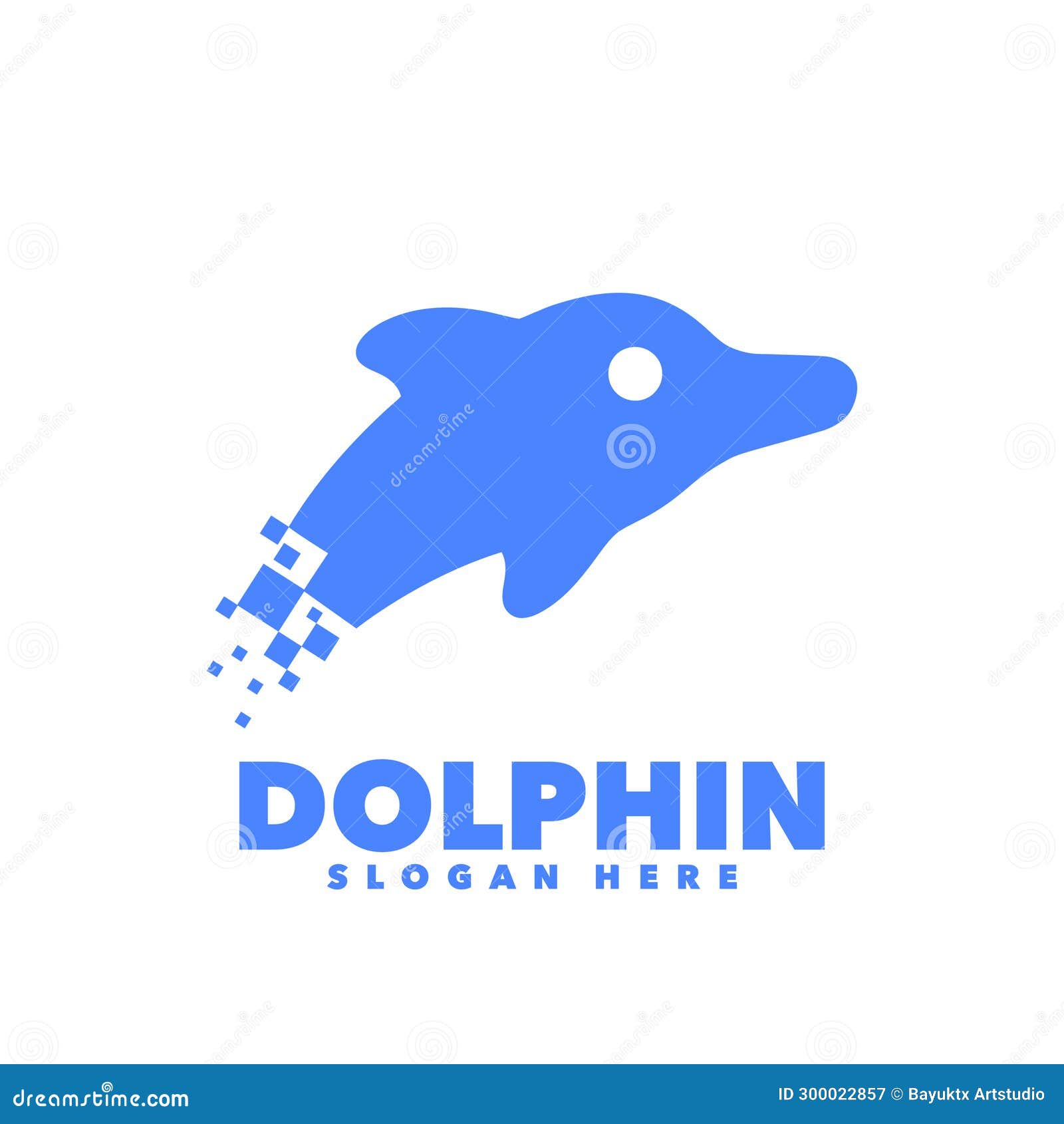 Dolphin Symbol Logo Design Template Stock Vector - Illustration of font ...
