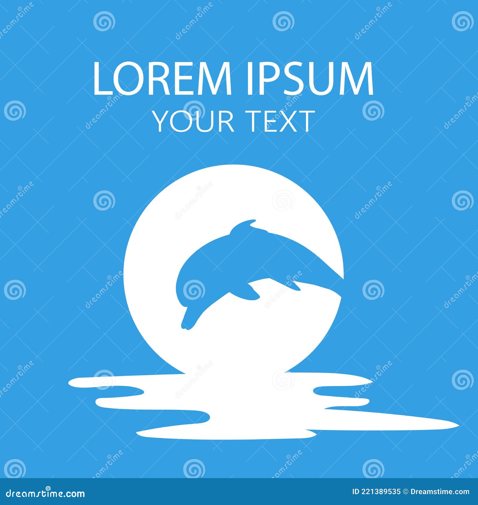 Dolphin vector design stock vector. Illustration of comic - 221389535