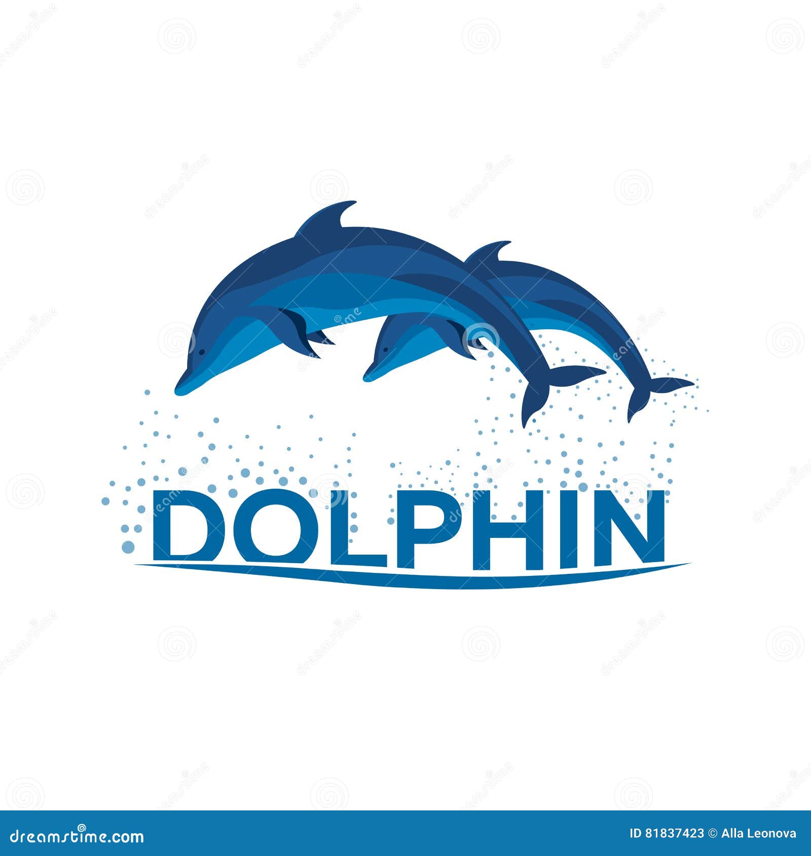 Dolphinarium. Dolphin Show. Banner. Ticket. Vector Flat Illustration ...