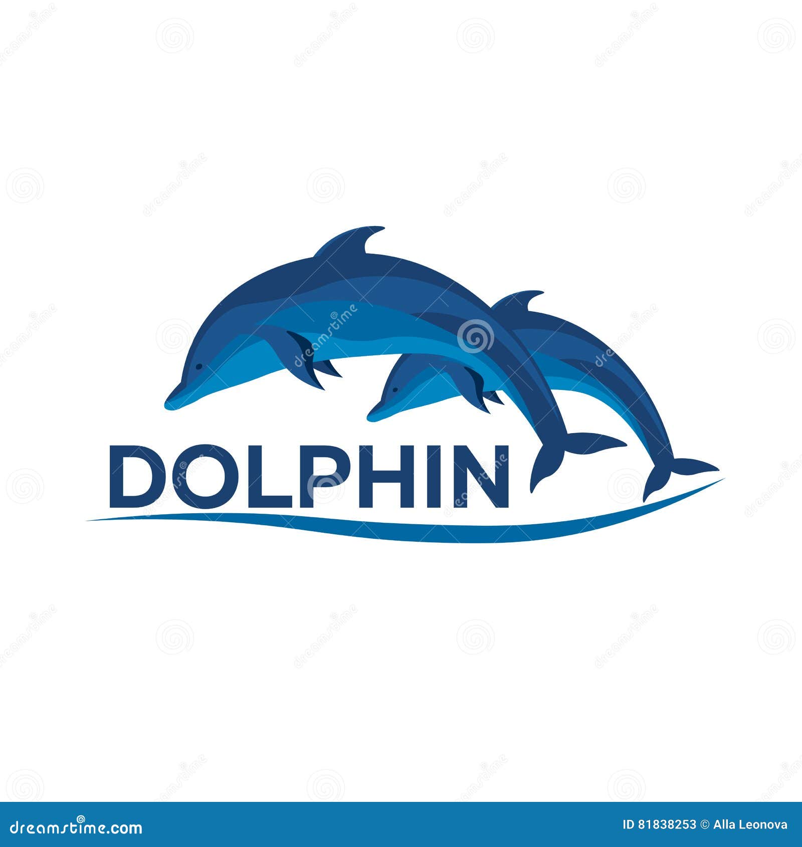 Dolphinarium. Dolphin Show. Banner. Ticket. Vector Flat Illustration ...