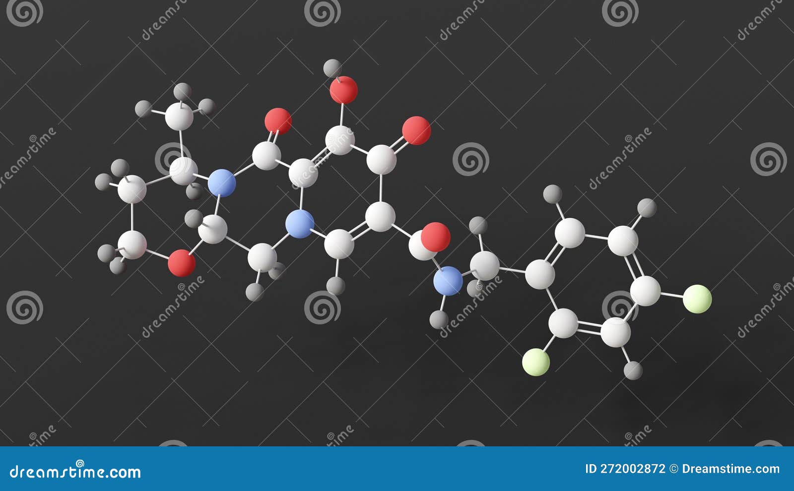 Dolutegravir Molecule, Molecular Structure, Hiv Integrase Inhibitors ...