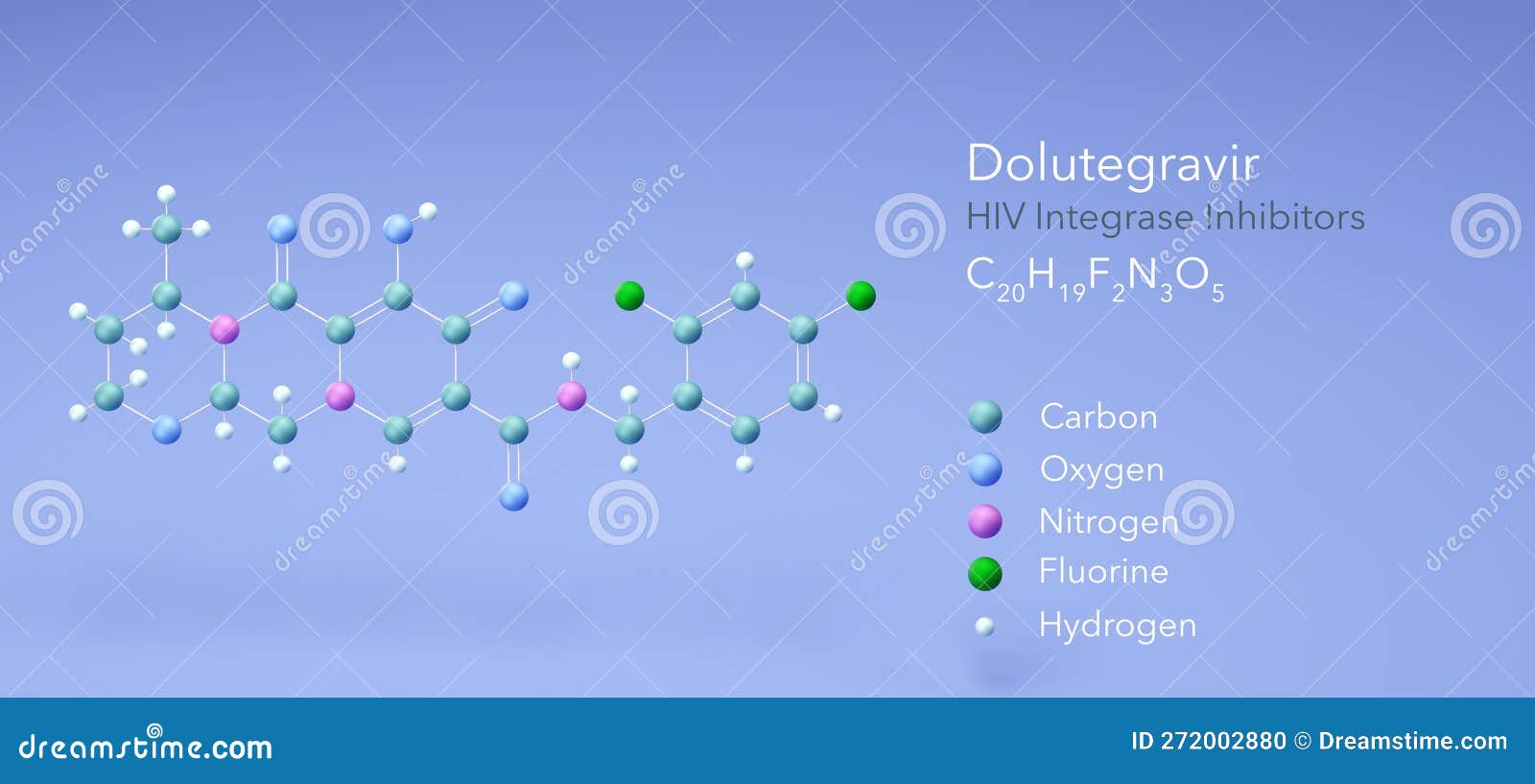 Dolutegravir Molecule, Molecular Structures, Hiv Integrase Inhibitors ...