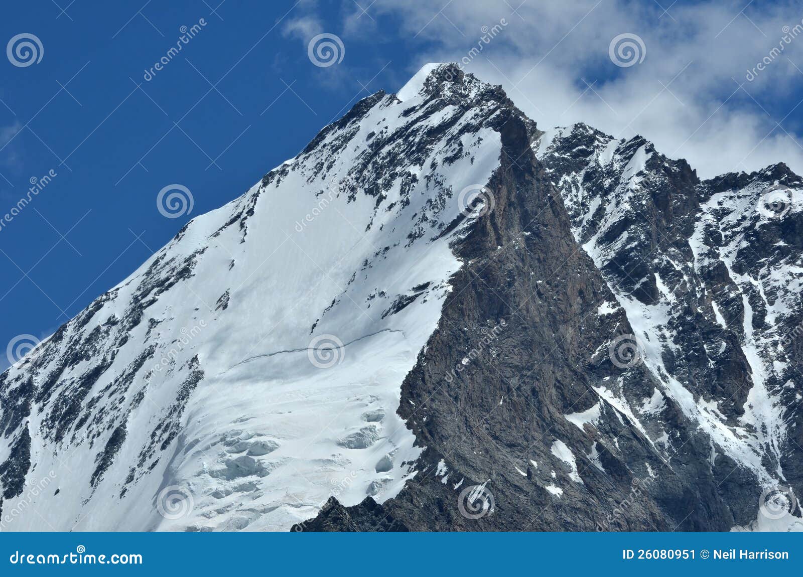 Dom stock image. Image of sport, europe, valais, snow - 26080951