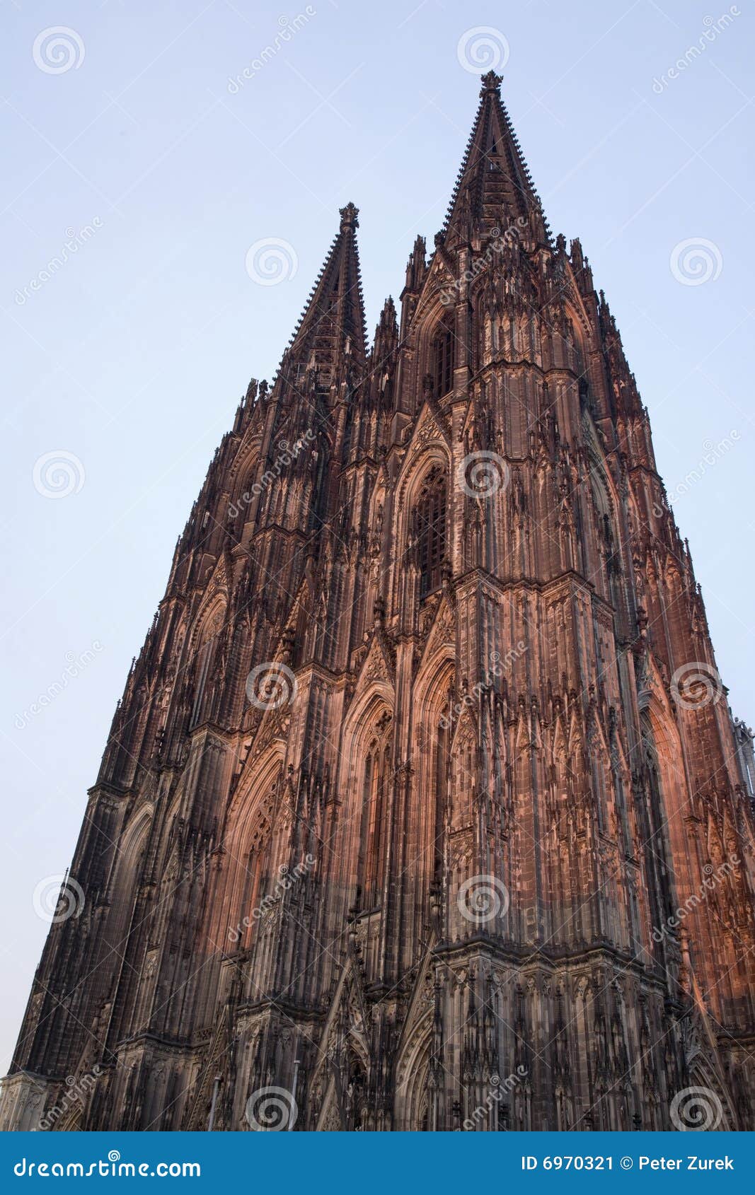 Dom in Cologne at sunset stock image. Image of tower, ornament - 6970321