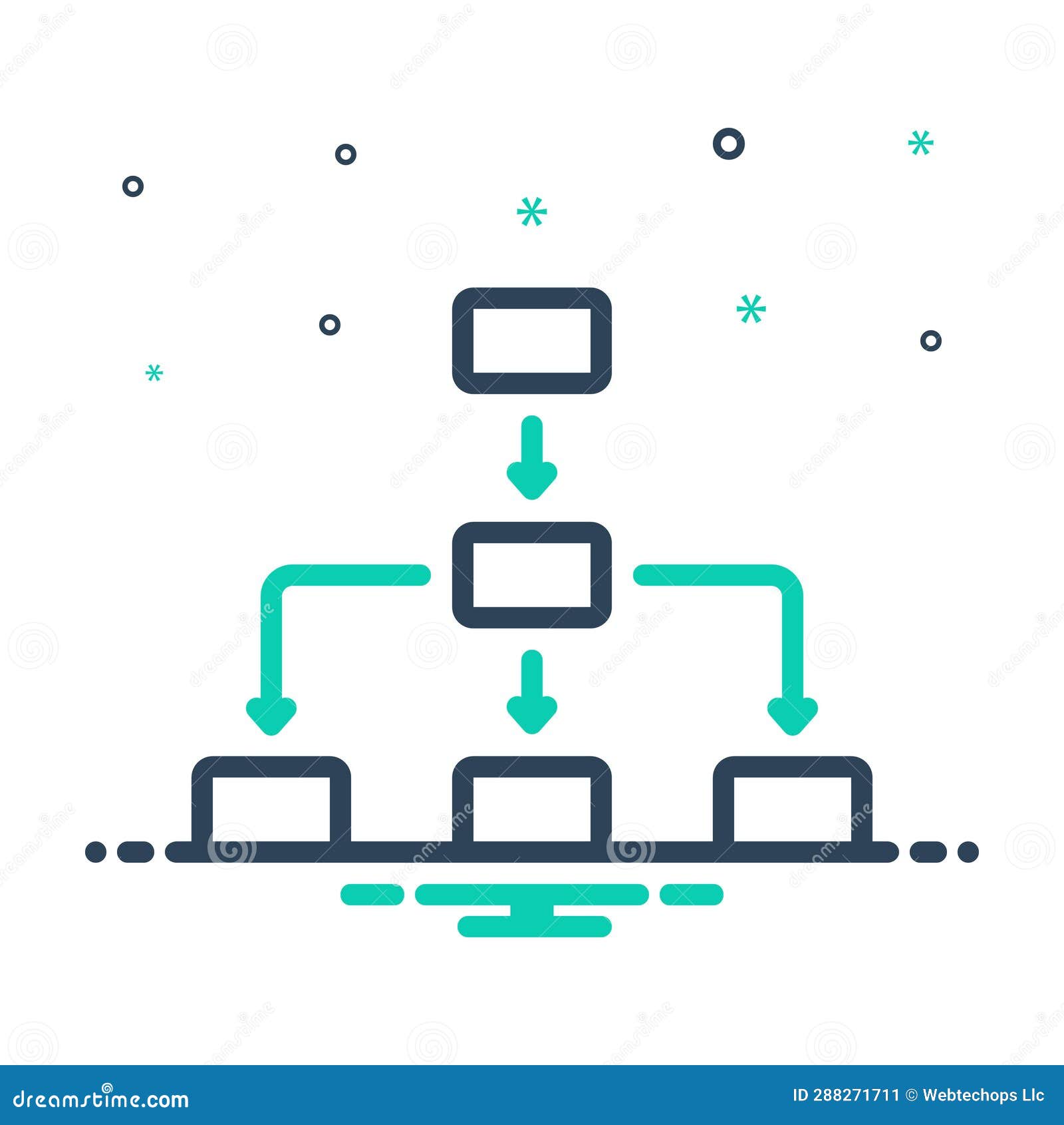 Mix Icon for Dom, Diagram and Project Stock Vector - Illustration of ...