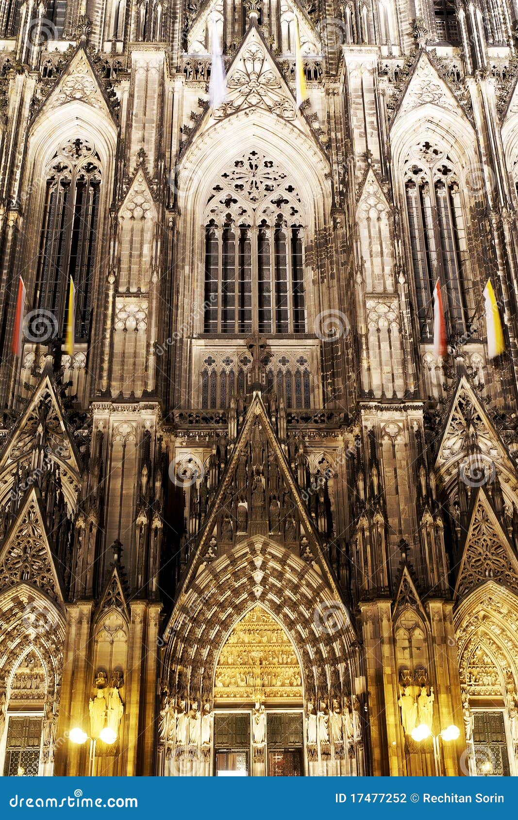Dom of Koln, Germany stock photo. Image of night, orange - 17477252