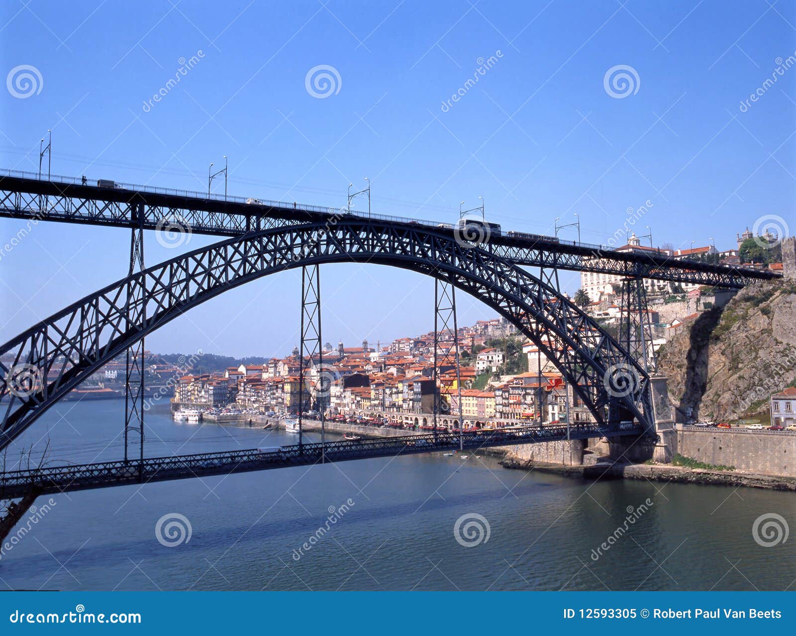 Dom Luis 1 Bridge stock image. Image of urban, luis, bridge - 12593305