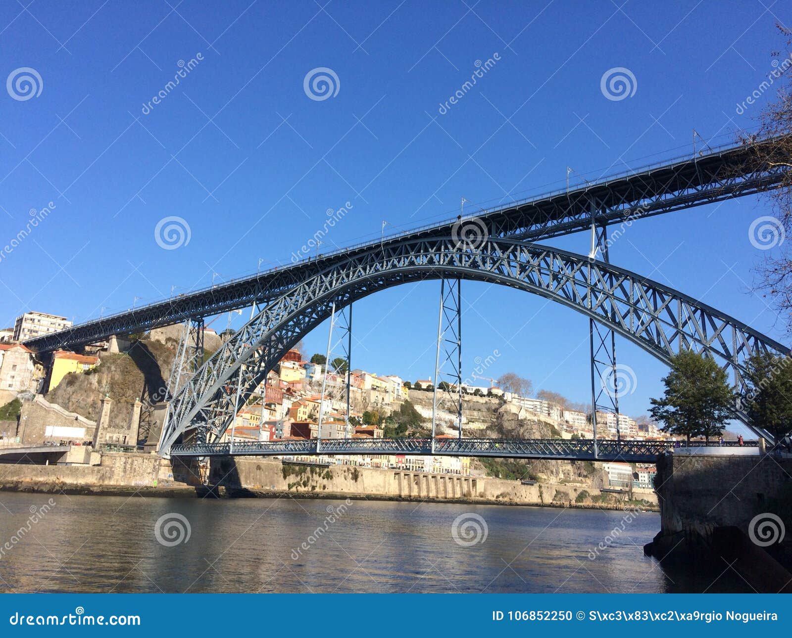 Dom Luis bridge stock photo. Image of gaia, luis, douro - 106852250