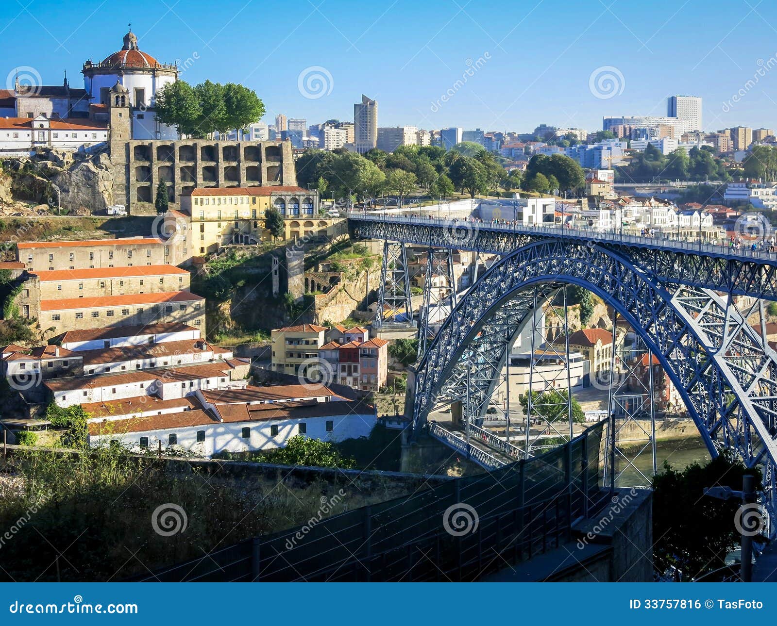 Dom Luis Bridge, Porto photo éditorial. Image du fleuve - 33757816