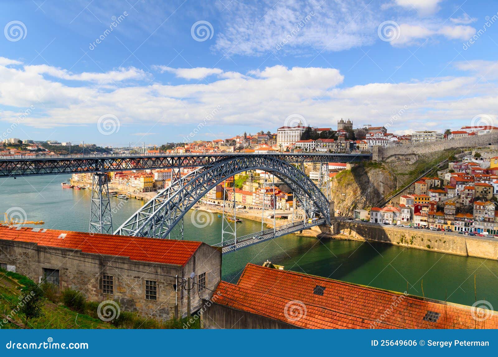 Dom Luis I bridge stock photo. Image of outdoors, park - 25649606