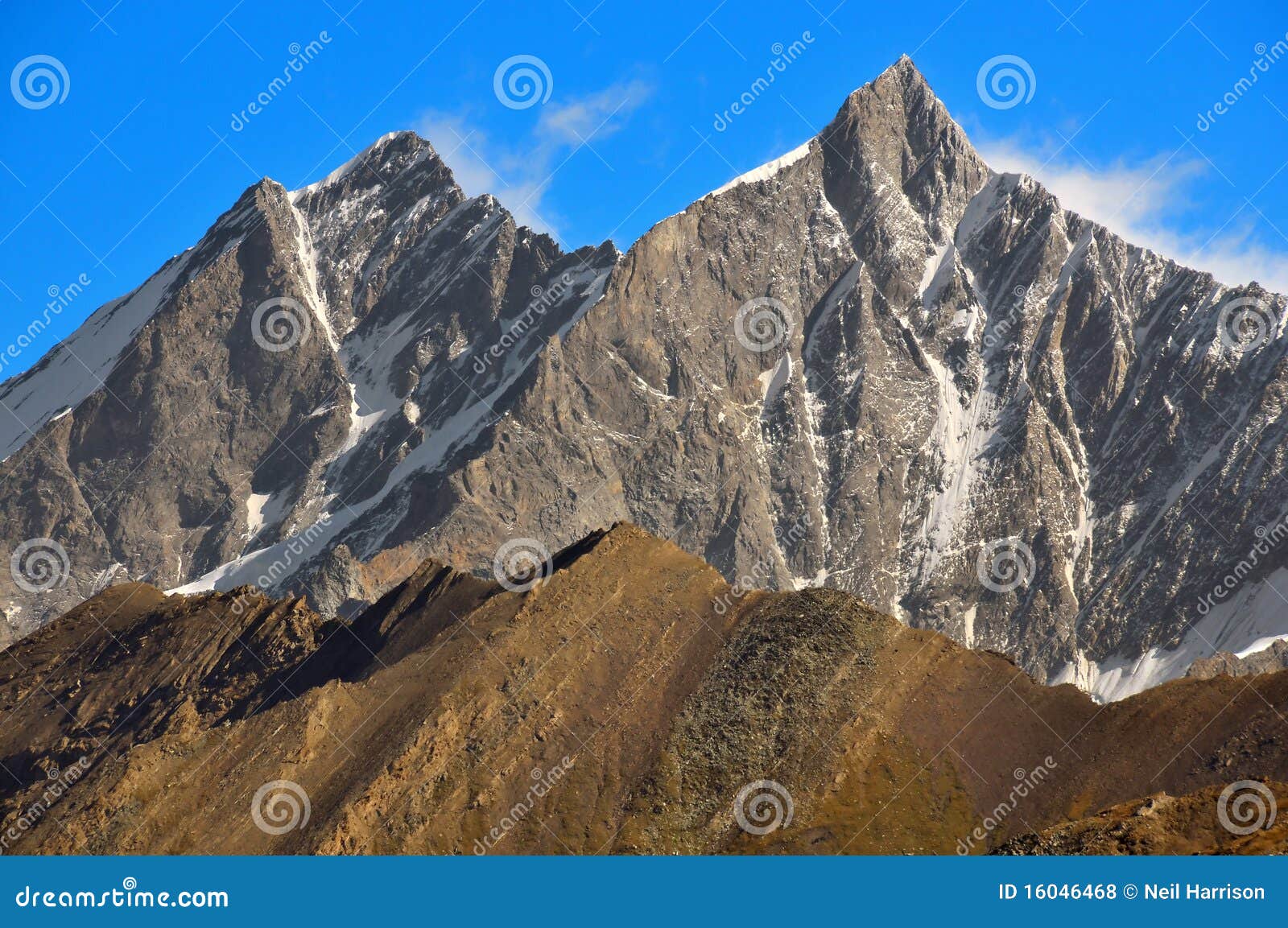 Dom and Taschhorn stock photo. Image of switzerland, neil - 16046468