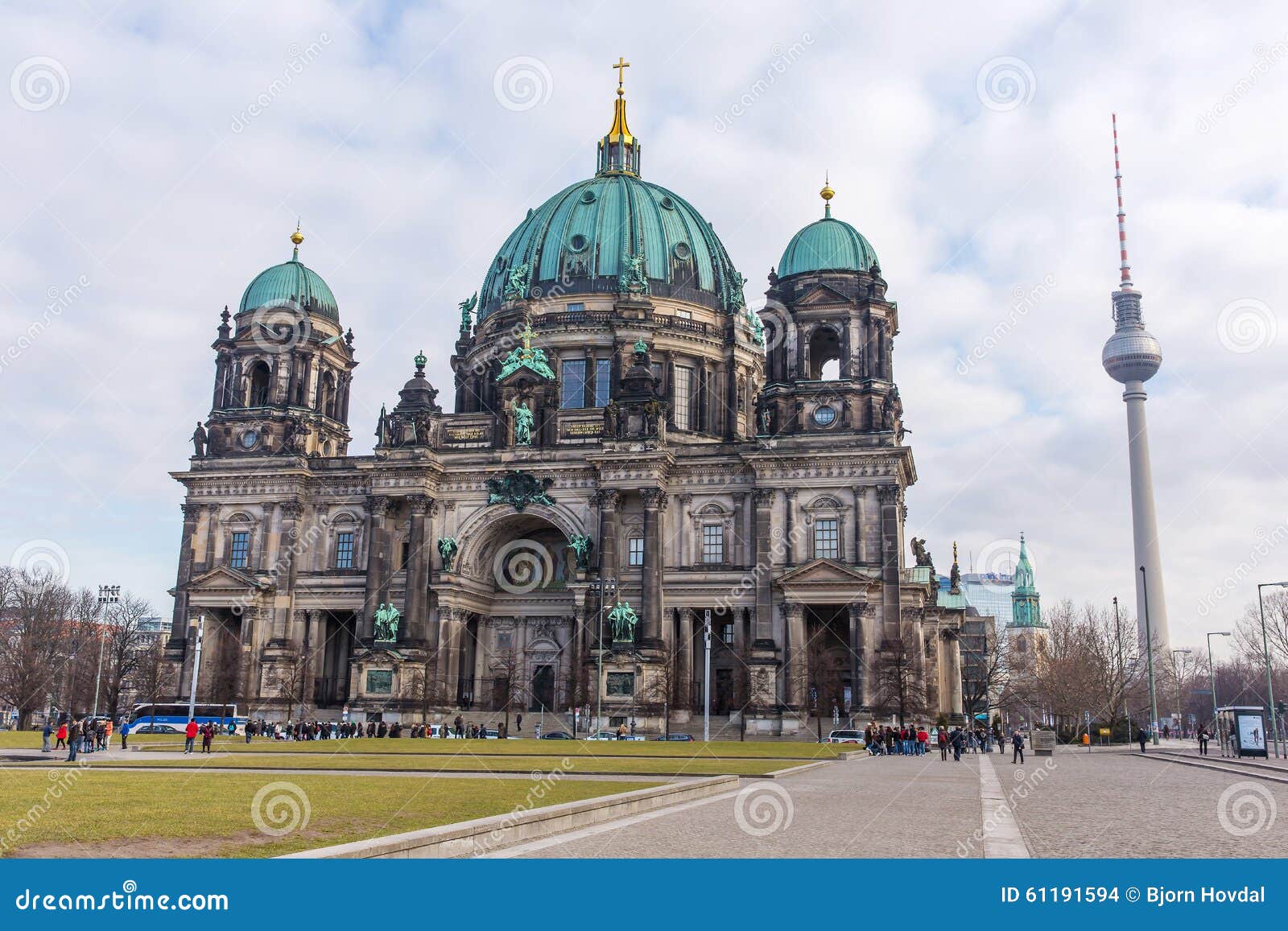 Dom and TV tower in Berlin editorial stock image. Image of city - 61191594