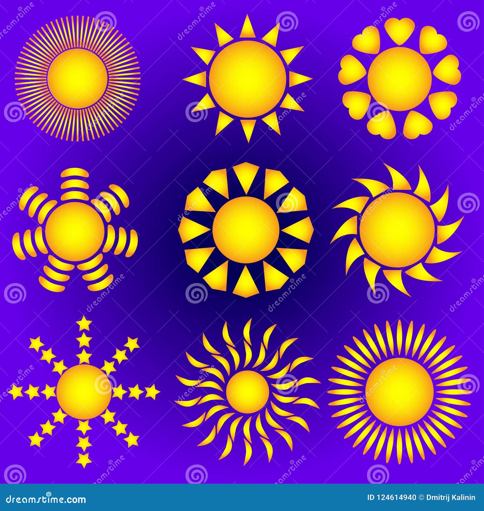 Dom Vector El Conjunto Del Sol Ilustración del Vector - Ilustración de ...