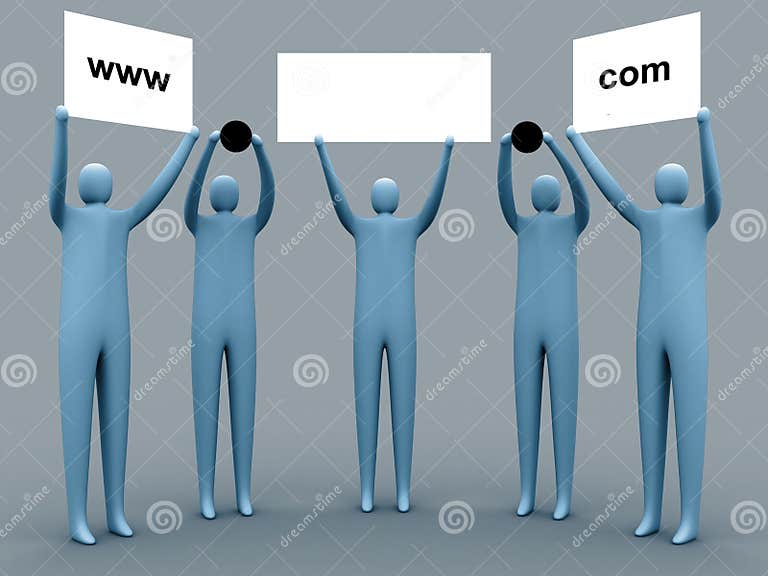 Domain advertising stock illustration. Illustration of advertise - 104468