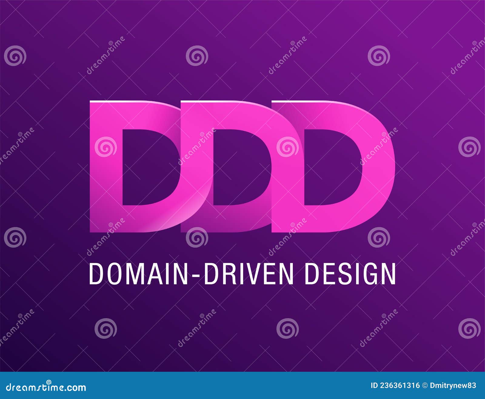 Domain-driven design term stock vector. Illustration of project - 236361316