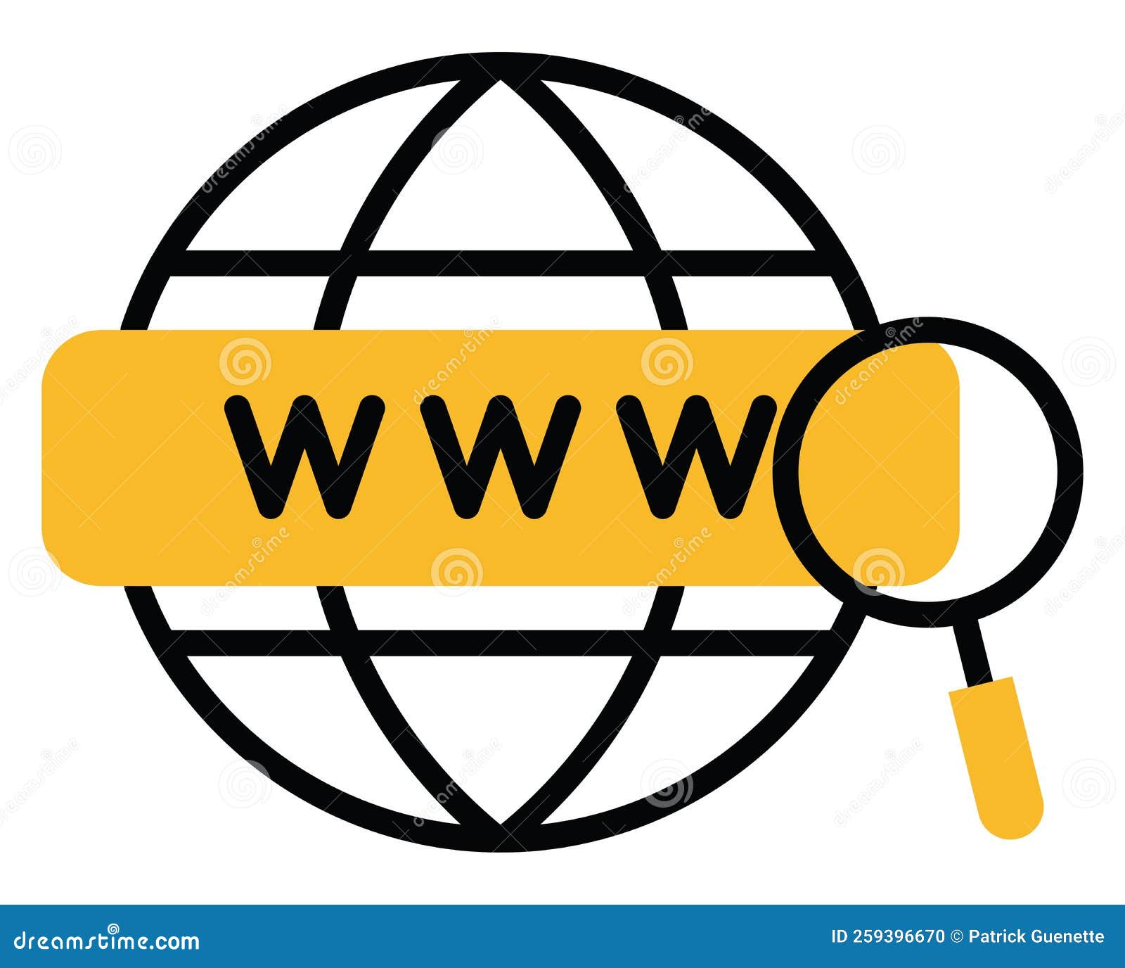 Domain icon, icon stock vector. Illustration of business - 259396670