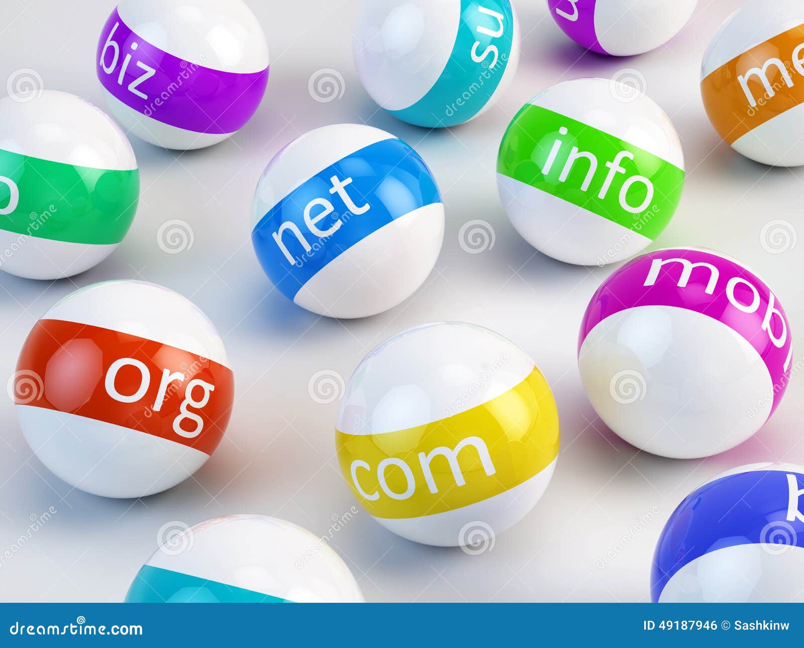 Domain Names - Internet Concept Stock Illustration - Illustration of ...