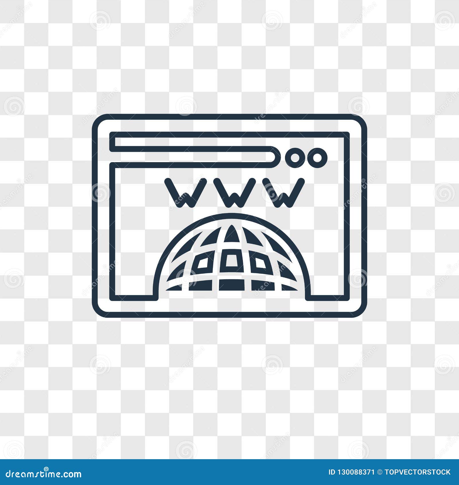 Domain Linear Icon. Modern Outline Domain Logo Concept On White Vector ...