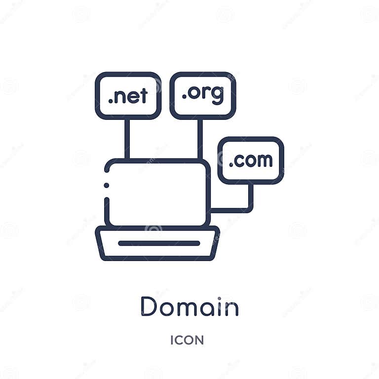 Domain Registration Icon from Search Engine Optimization Outline ...