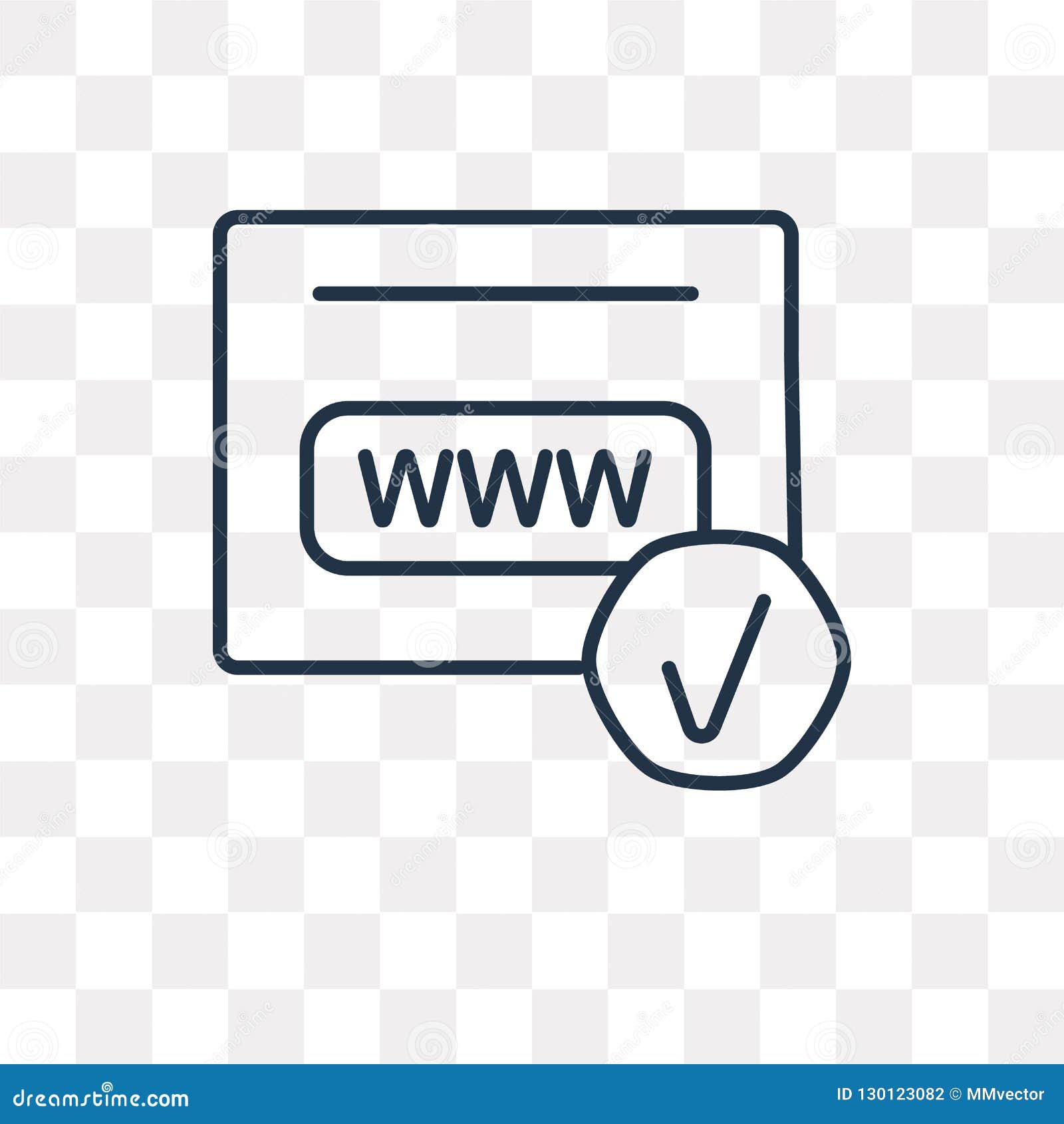 Domain Linear Icon. Modern Outline Domain Logo Concept On White Vector ...