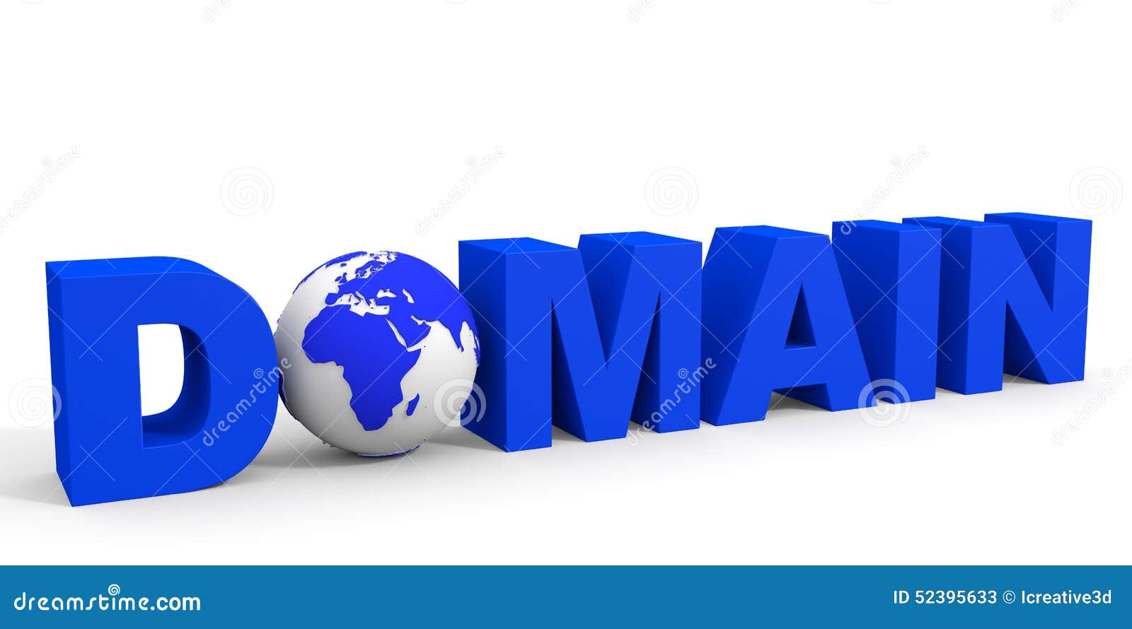 DOMAIN text. stock illustration. Illustration of letters - 52395633