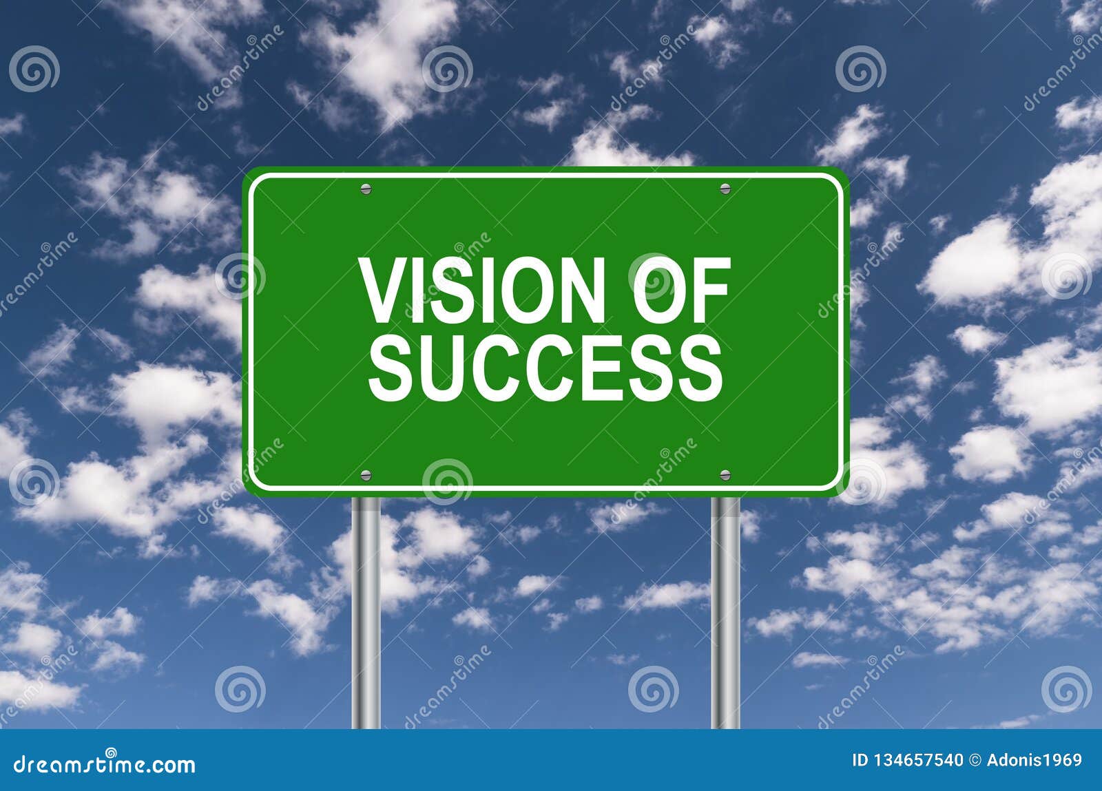 Vision of Success Illustration Stock Illustration - Illustration of ...