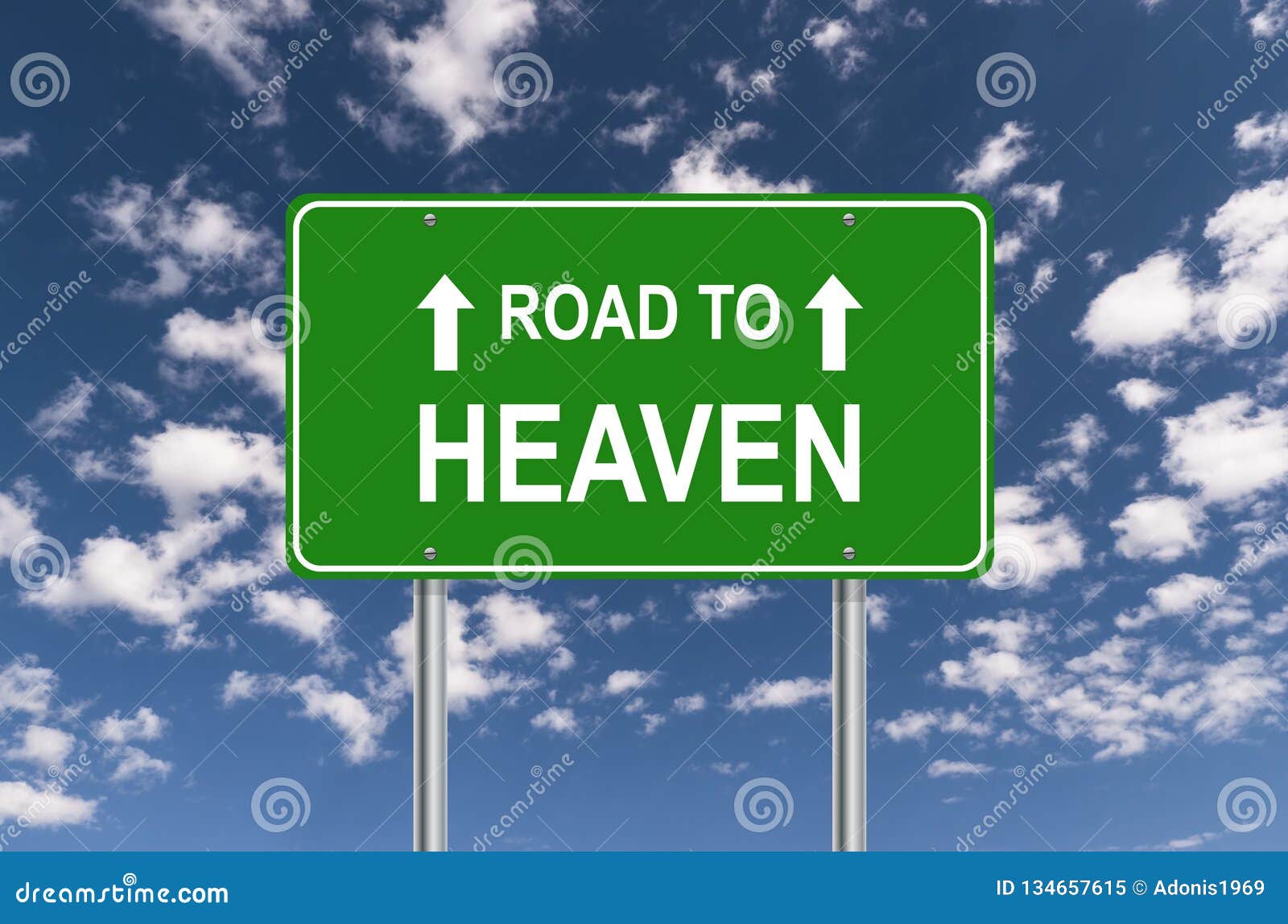 Road To Heaven Illustration Stock Illustration - Illustration of ...