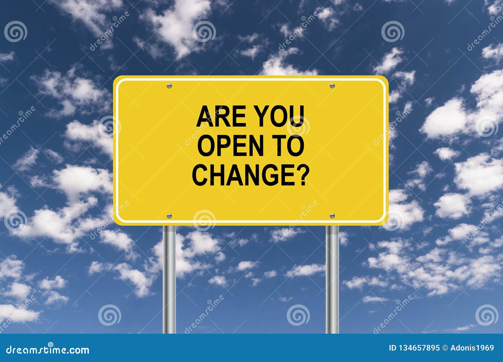 Are You Open To Change Sign Stock Illustration - Illustration of future ...