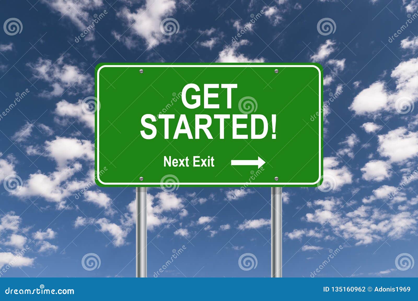 Get started sign stock photo. Image of next, information - 135160962