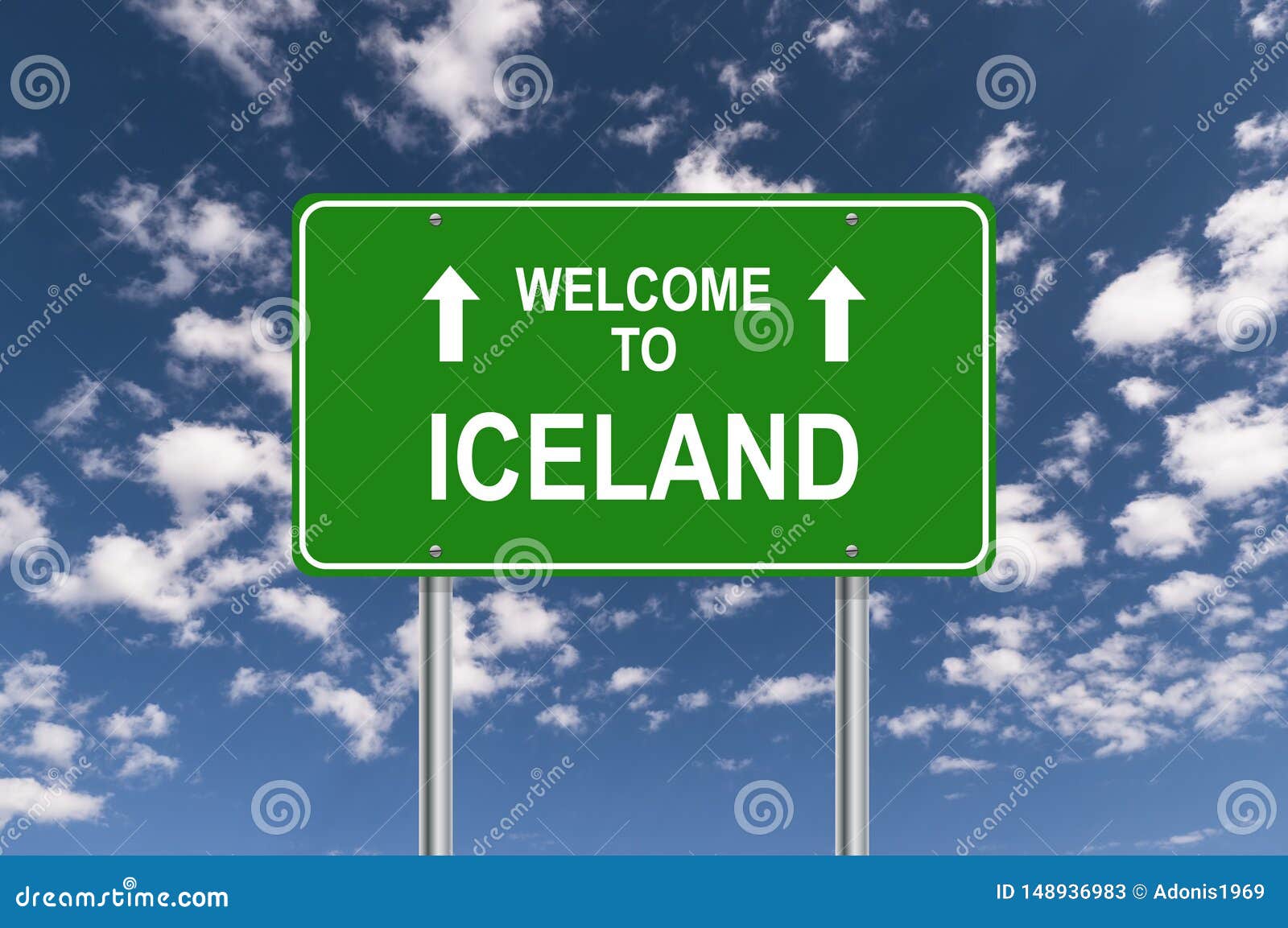 Welcome to iceland stock illustration. Illustration of iceland - 148936983