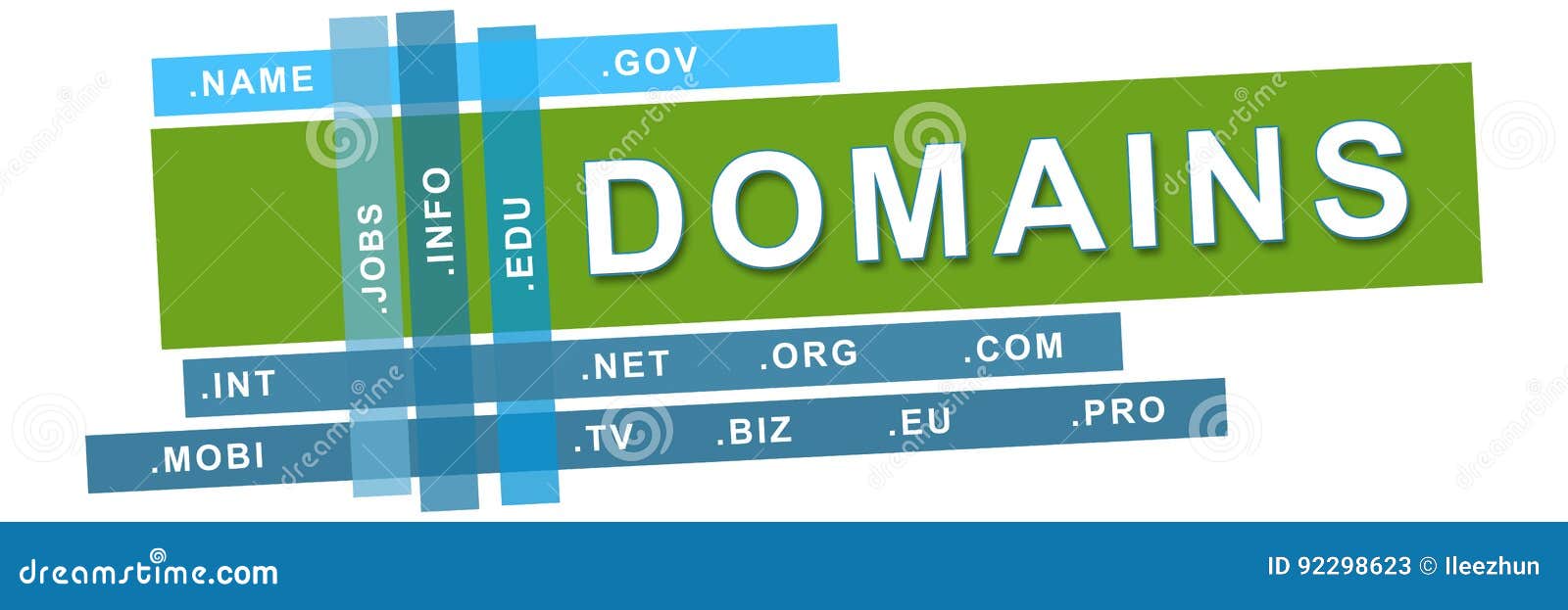 Domains Word Cloud Colorful Comment Symbol Stock Photography ...